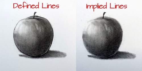 Implied Lines in Drawing - Losing the Edges