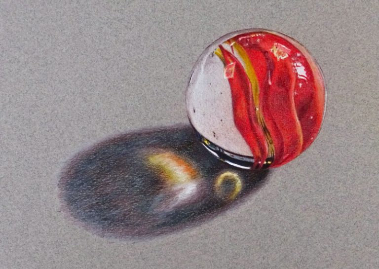 How to Draw a Realistic Marble with Colored Pencils