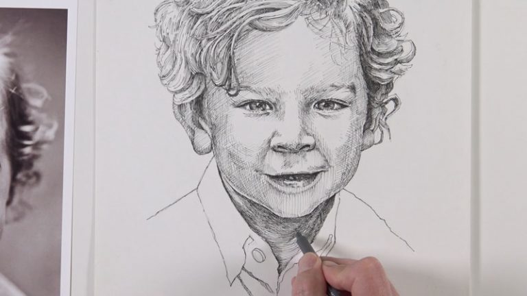 Pen and Ink Lesson - Portrait Drawing