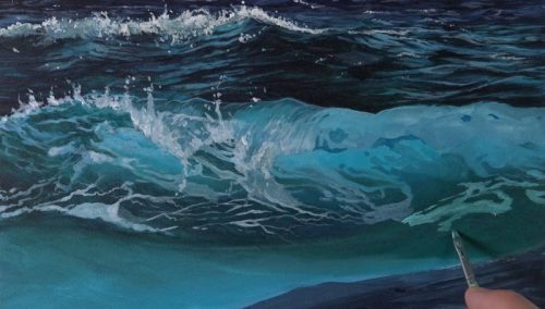How to Paint Waves with Acrylics