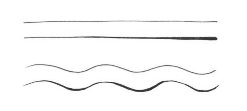 Line Hierarchy in Ink Drawing