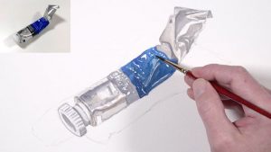 Watercolor Painting Exercise - A Paint Tube